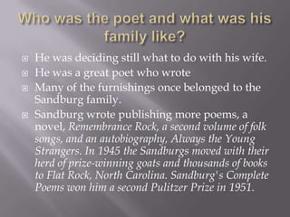 5B Carl Sandburg | PPTX