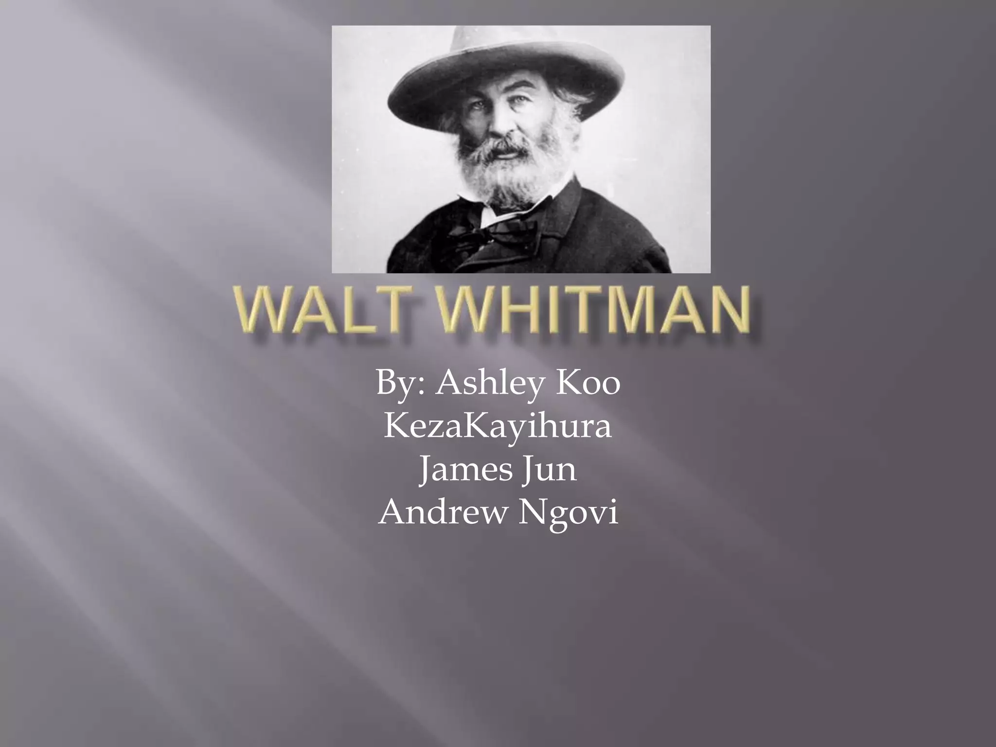 5B Walt Whitman | PPT