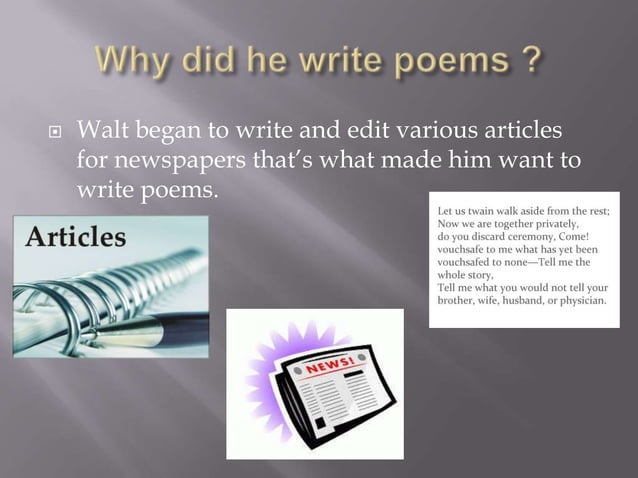 5B Walt Whitman | PPT | Free Download