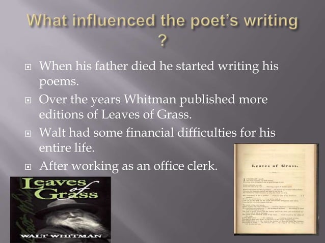 5B Walt Whitman | PPT | Free Download