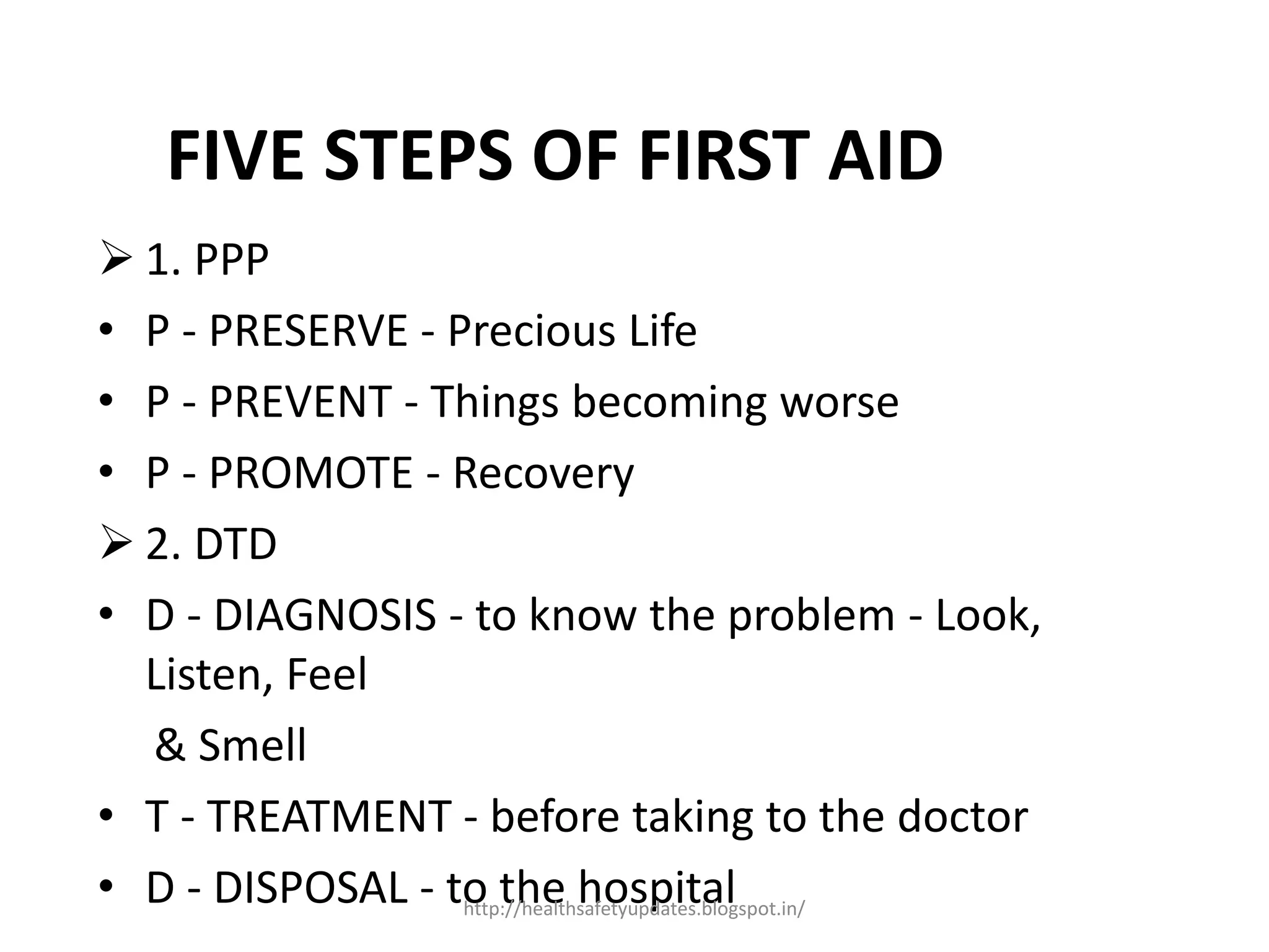 First Aid Training | PPTX