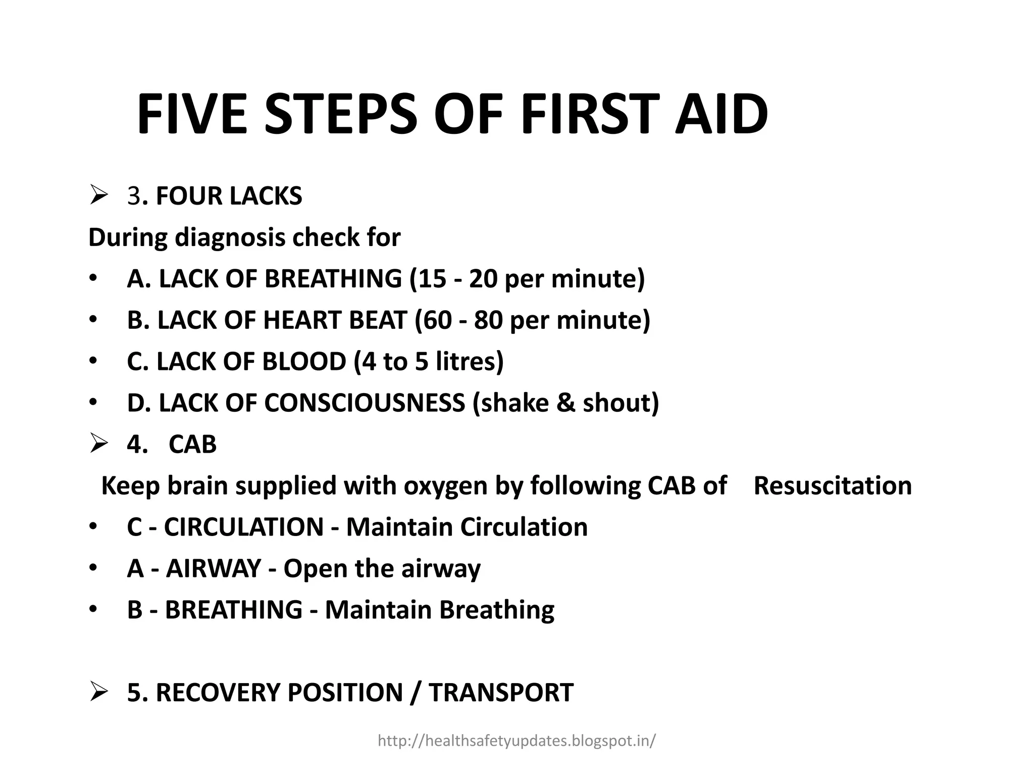 First Aid Training | PPTX