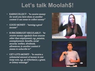 5b. Talking About Money - Basic Money Signs and Banking Terms | PPTX