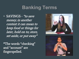5b. Talking About Money - Basic Money Signs and Banking Terms | PPTX