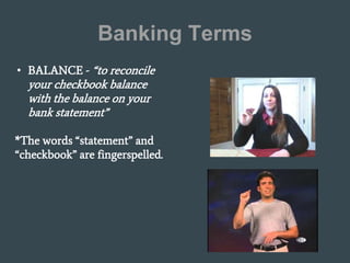 5b. Talking About Money - Basic Money Signs and Banking Terms | PPTX ...