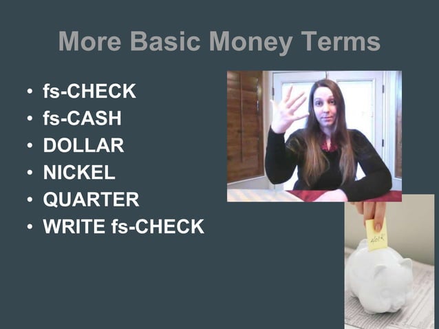 5b. Talking About Money - Basic Money Signs and Banking Terms | PPTX ...
