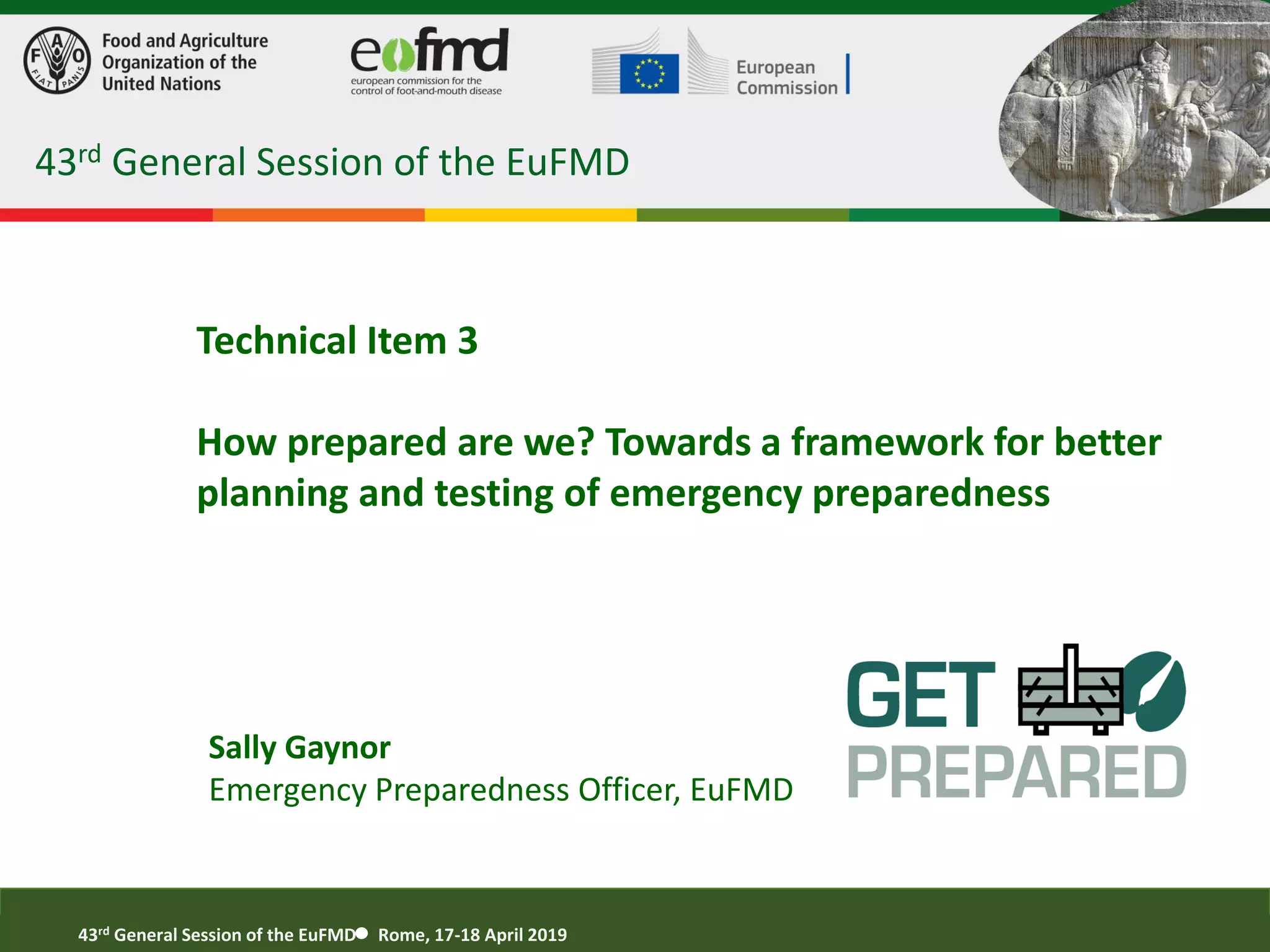EuFMD Emergency Preparedness Framework | PPT