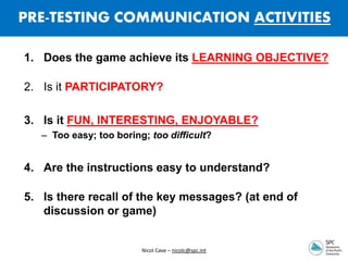 behaviour change - message pre-testing | PPT