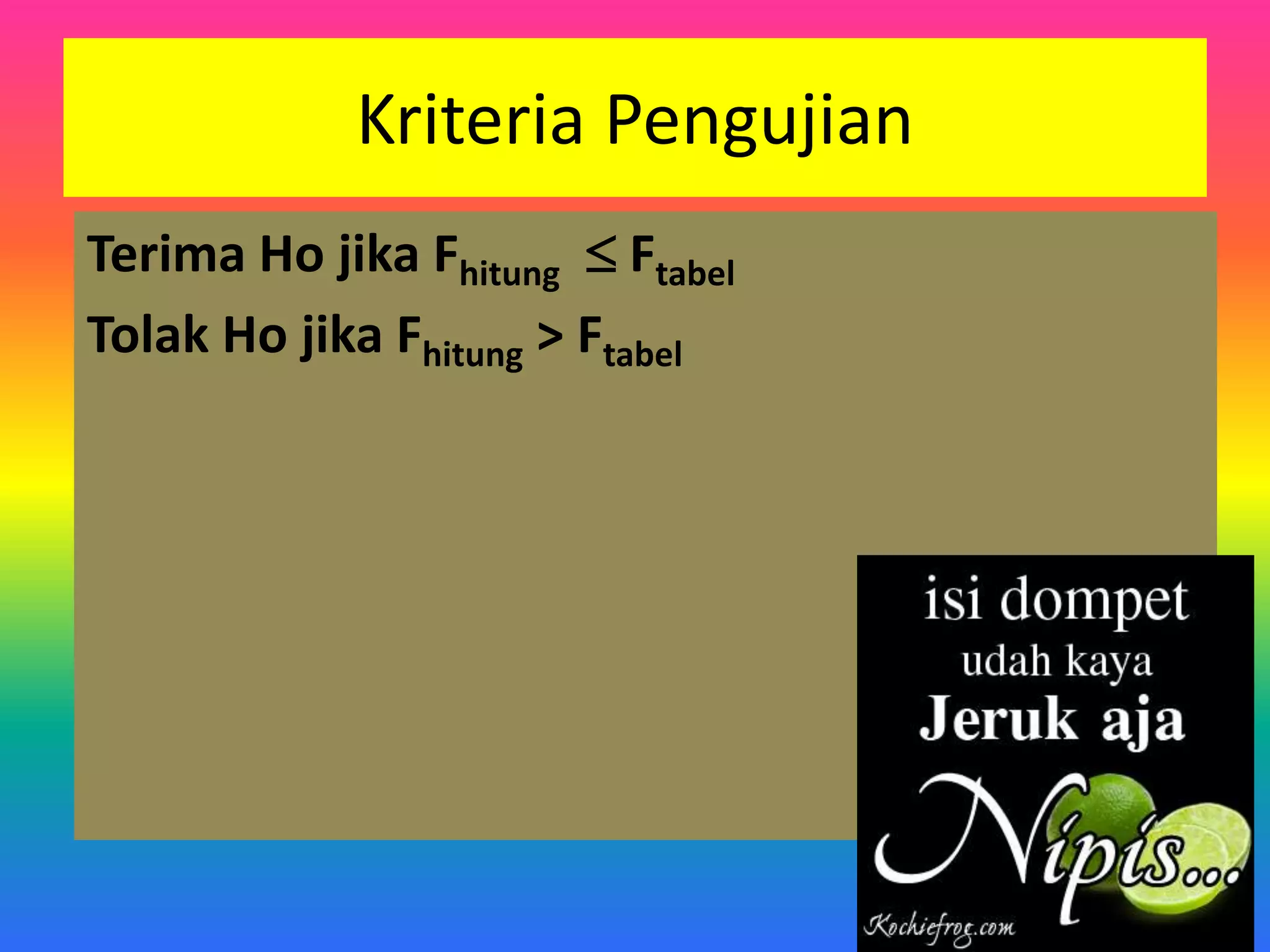 uji homogenitas varians | PPTX