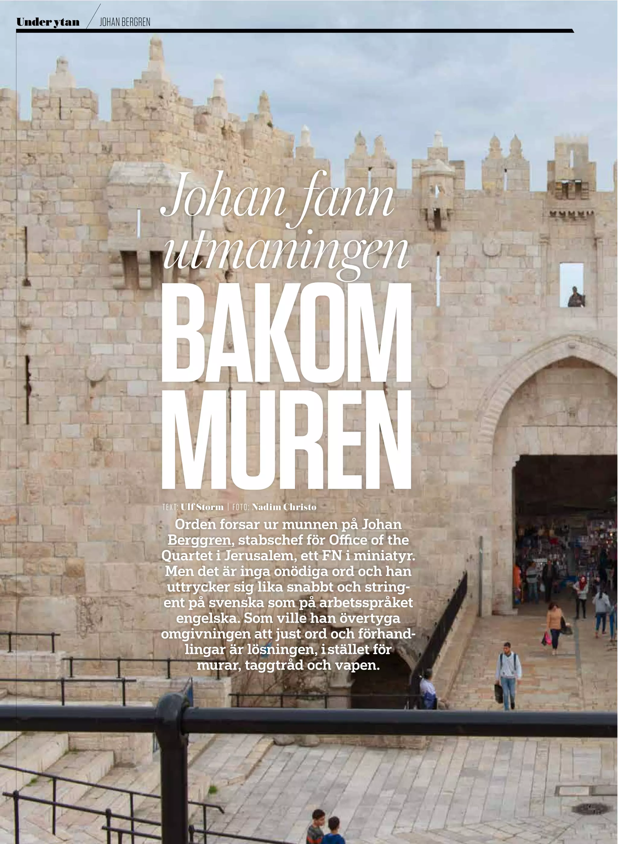 Bakom Muren - porträtt Johan Berggren | PDF