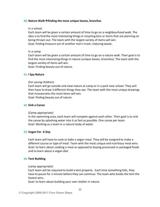 Four Green Steps summer program | PDF