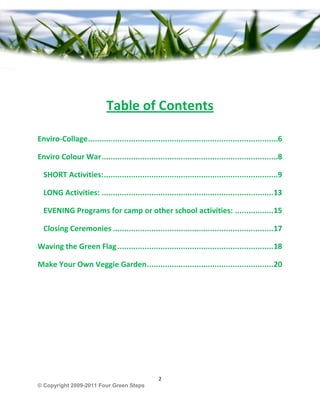 Four Green Steps summer program | PDF