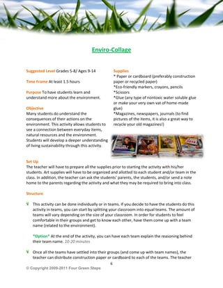 Four Green Steps summer program | PDF