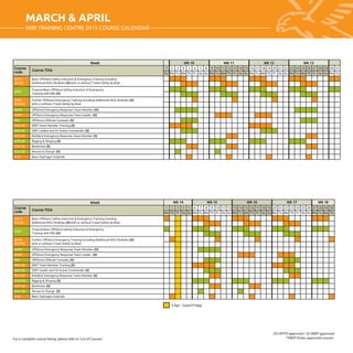 MSTS Miri 2015 Course Calendar | PDF