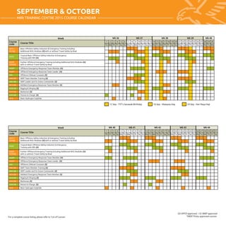 MSTS Miri 2015 Course Calendar | PDF