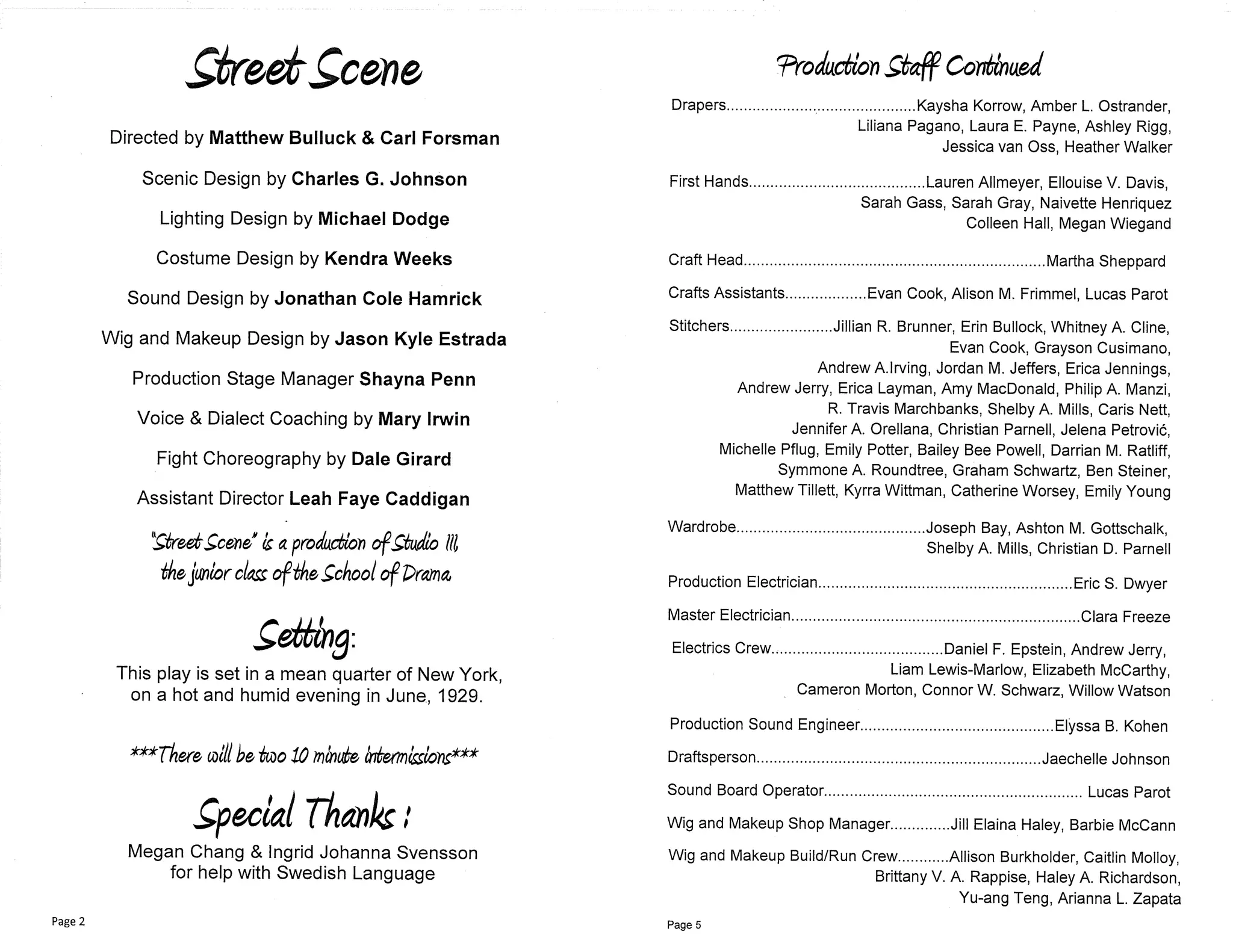 Street Scene Program | PPT