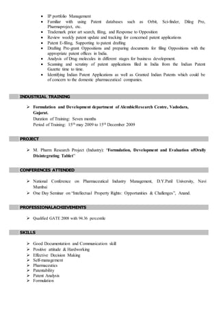 Vrajesh Choksi resume IPR | DOCX