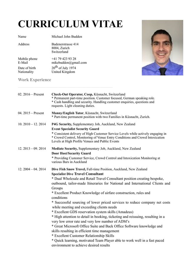 Curriculum Vitea | PDF