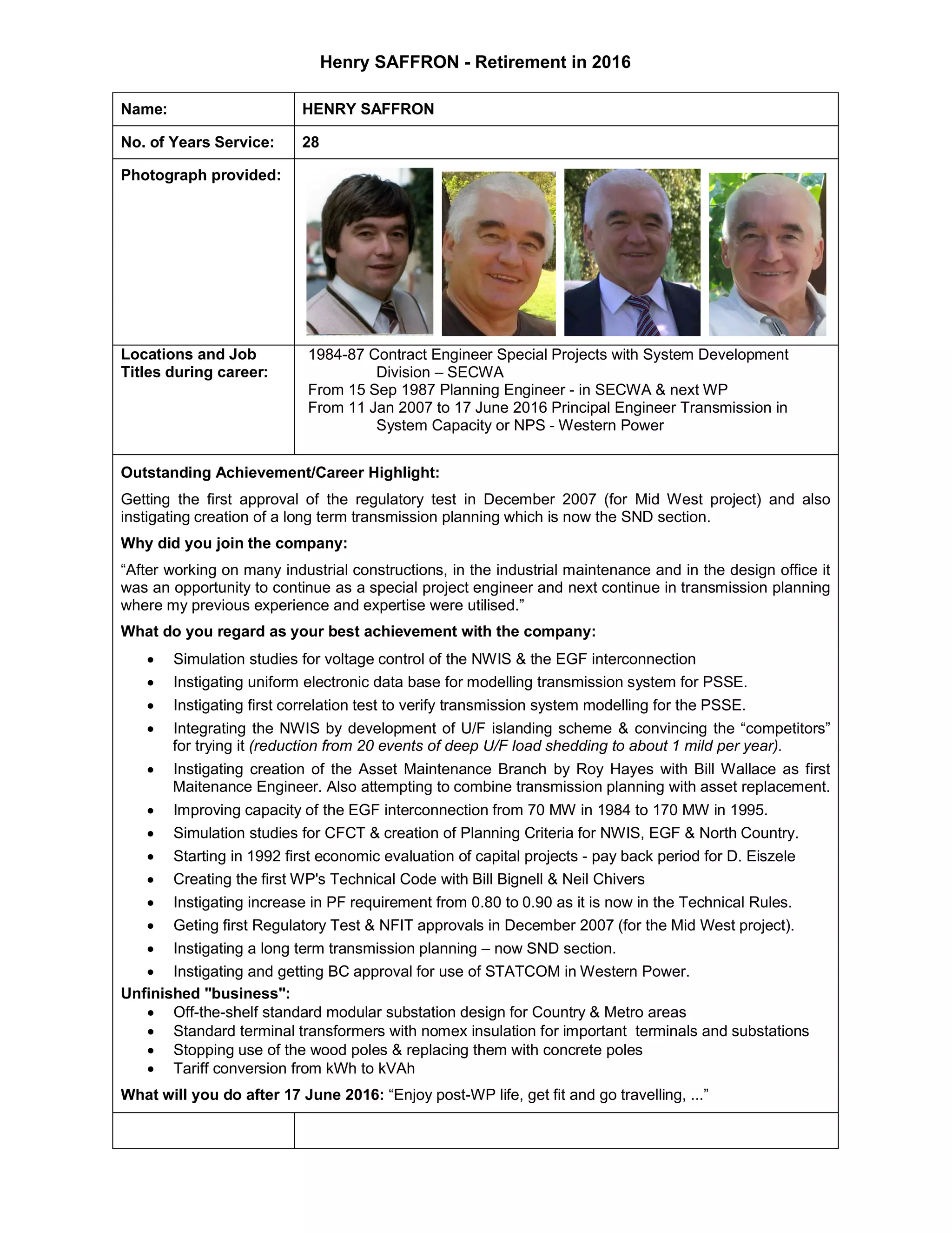 Retirement - short | PDF