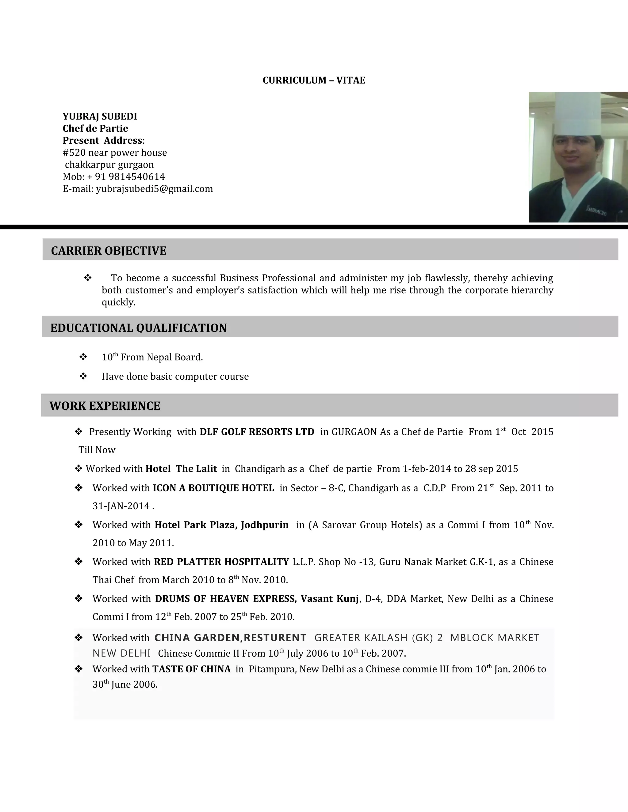YUBRAJ RESUME (3) (1) | DOC