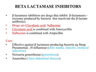 6 beta lactum drugs dental | PPTX