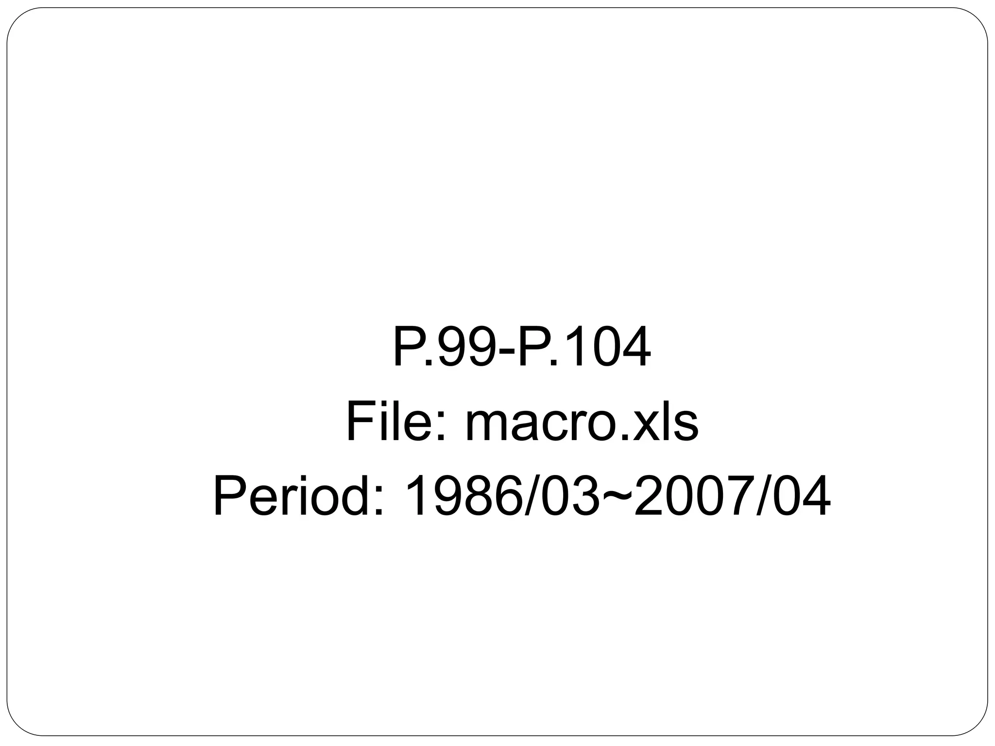 Practical Examples using Eviews.ppt