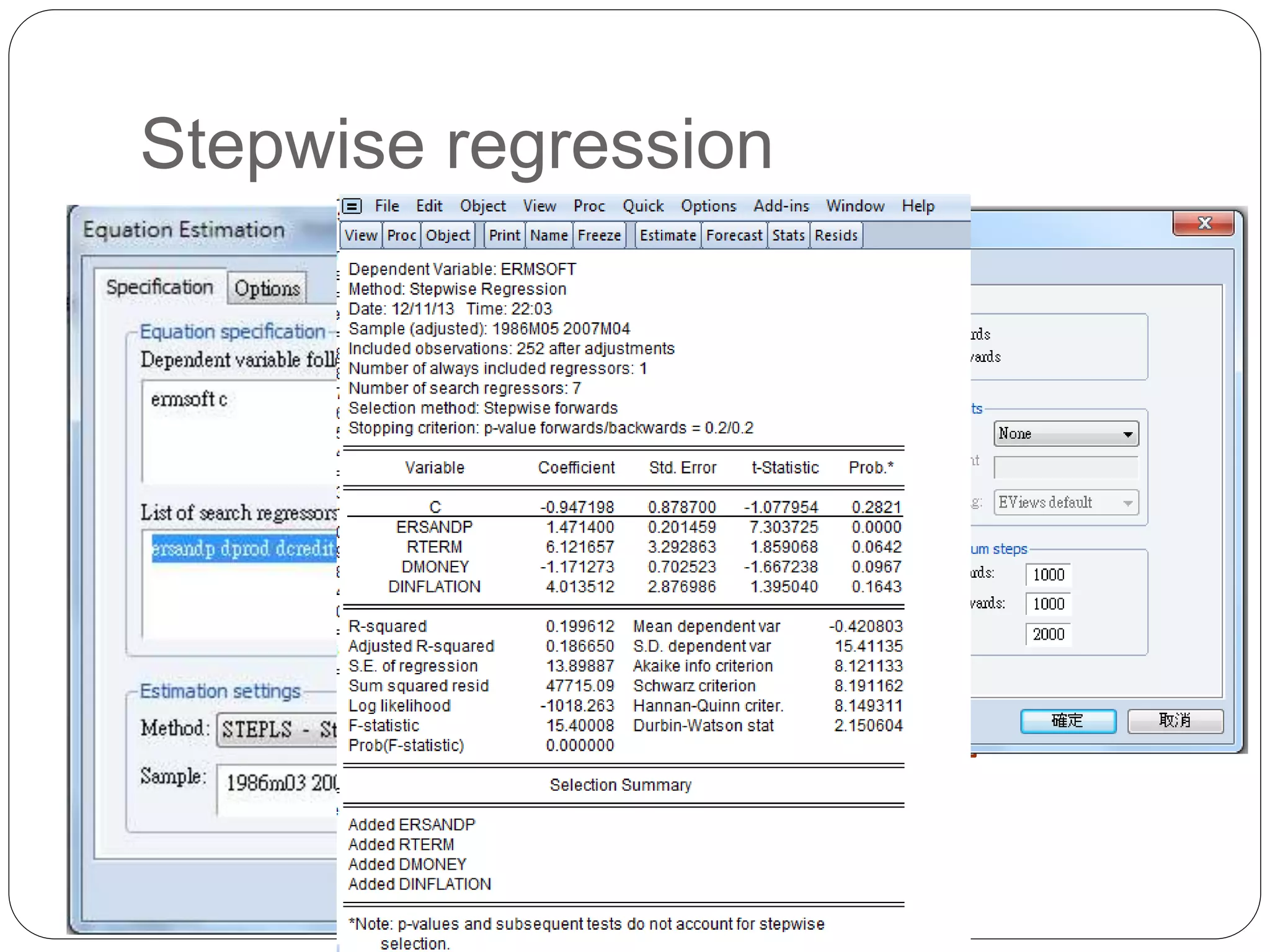 Practical Examples using Eviews.ppt