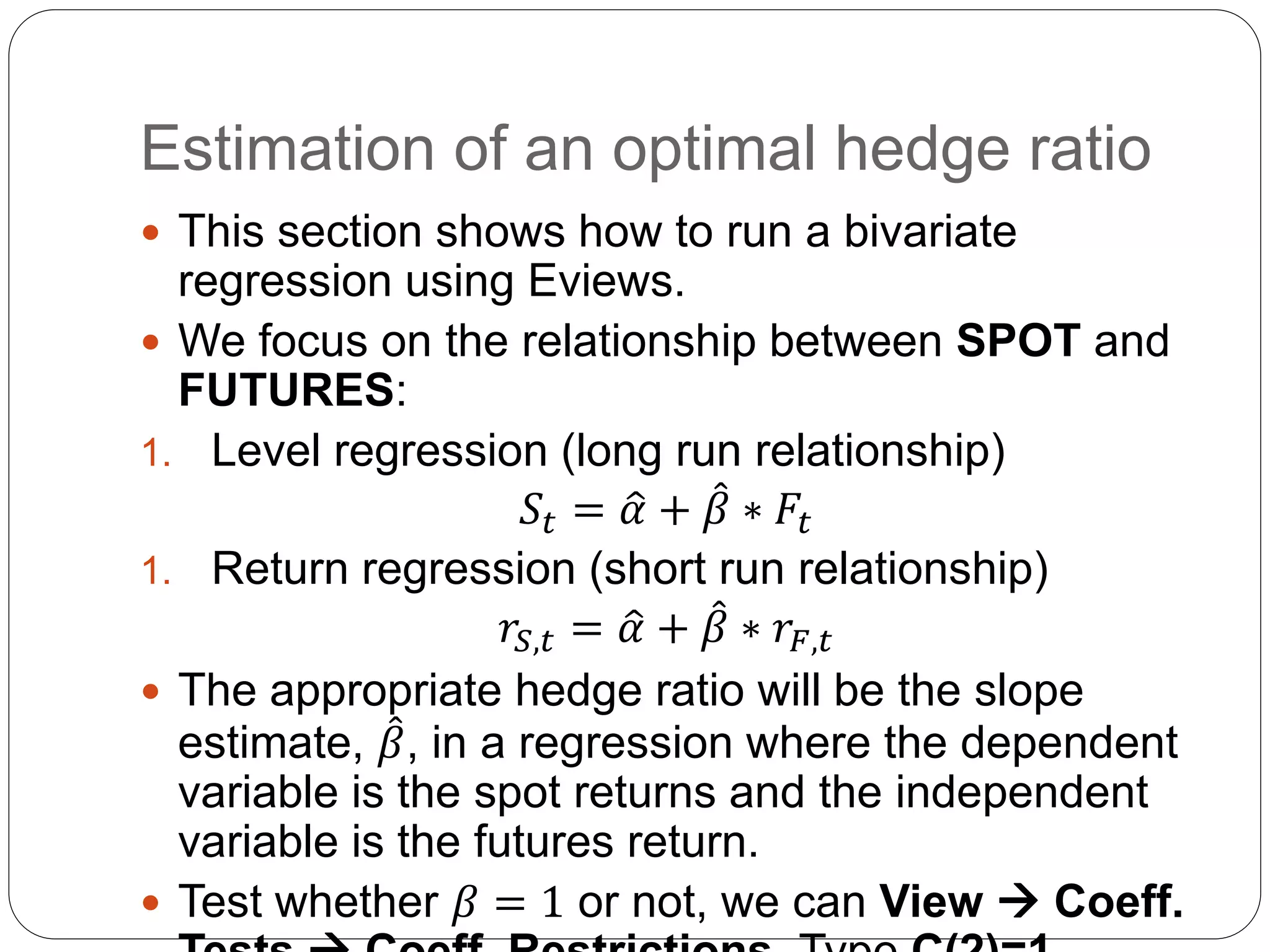 Practical Examples using Eviews.ppt