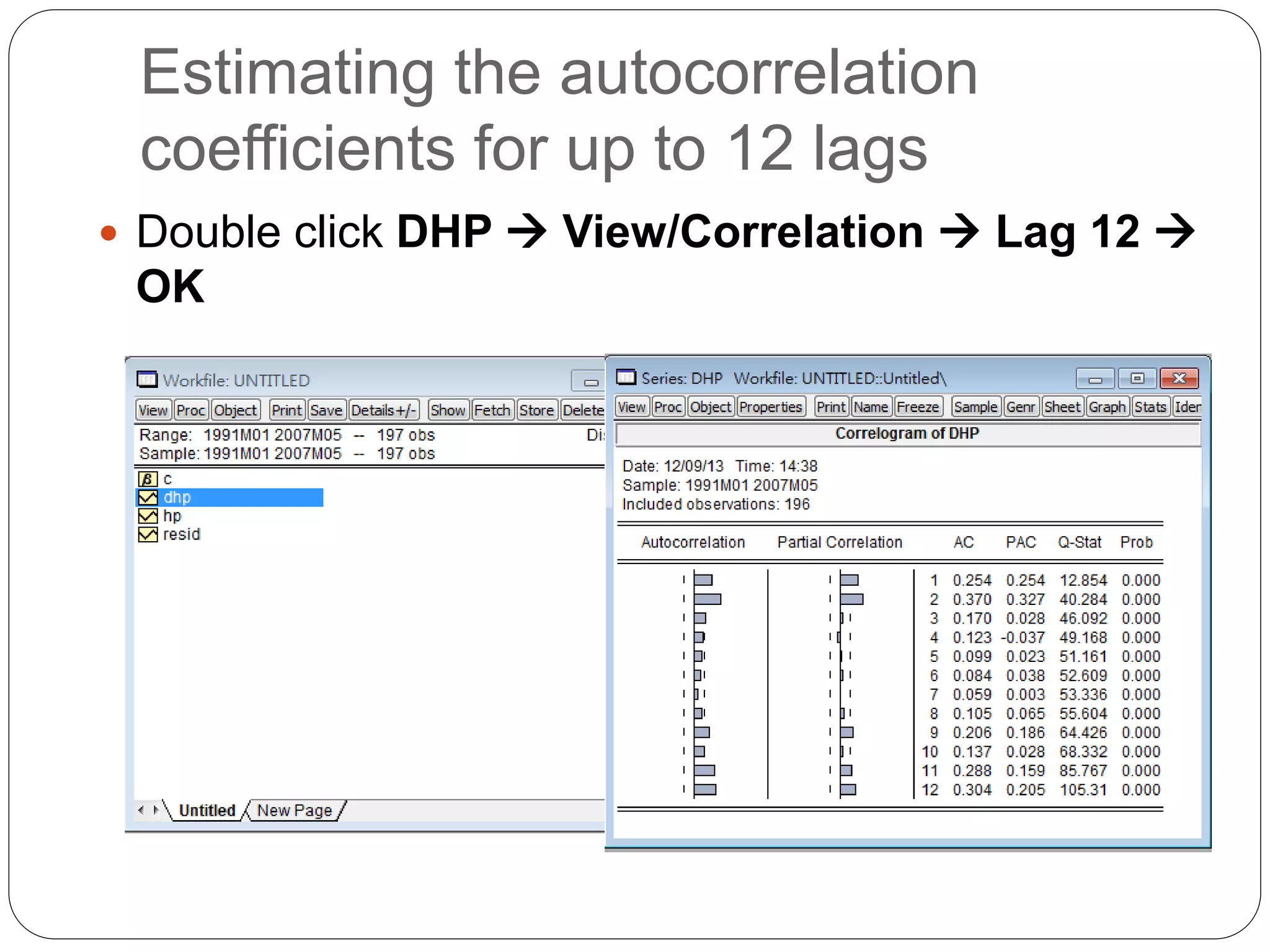 Practical Examples using Eviews.ppt