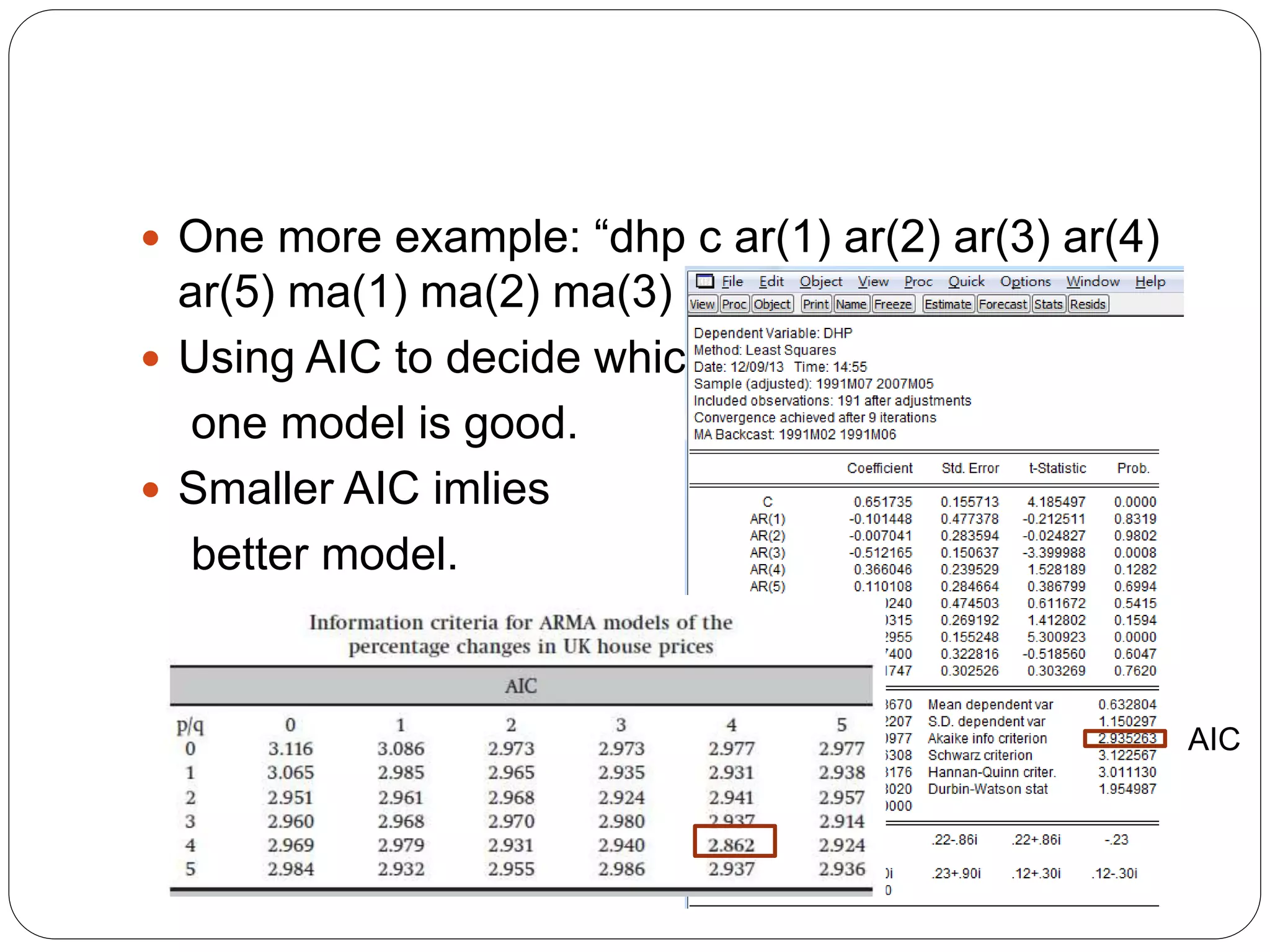 Practical Examples using Eviews.ppt