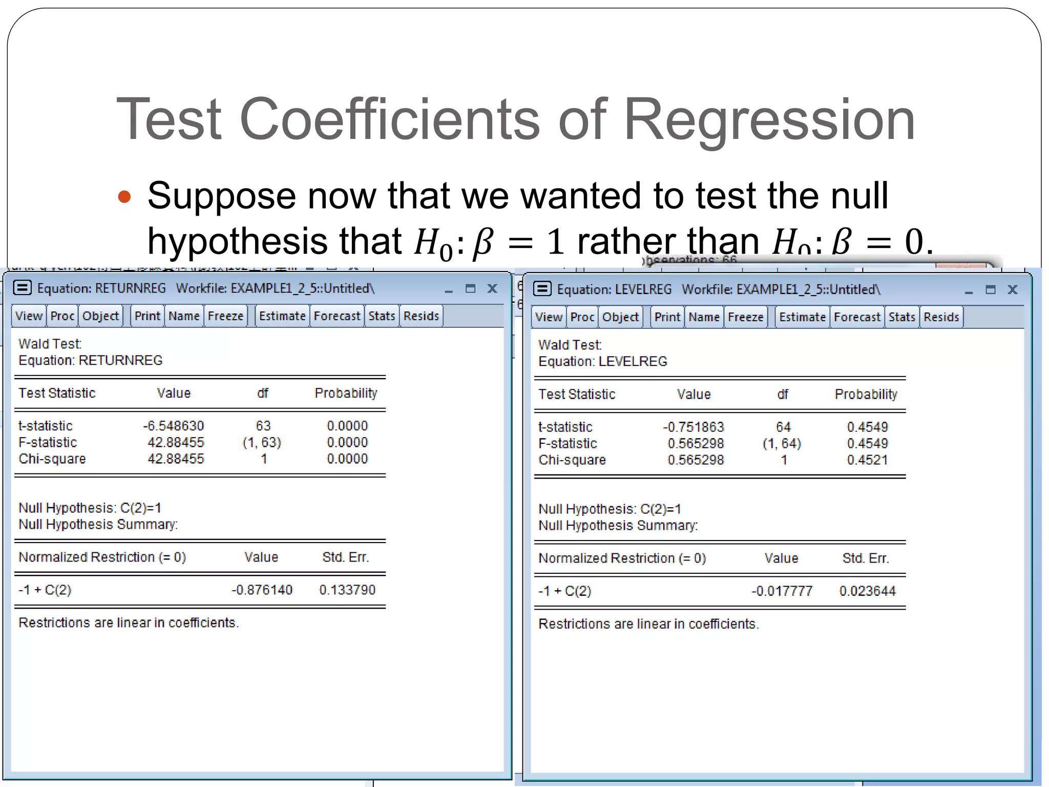 Practical Examples using Eviews.ppt