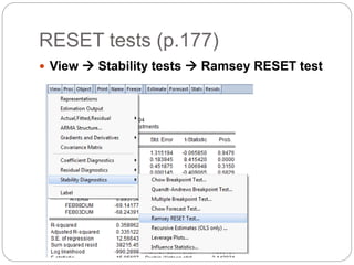 Practical Examples using Eviews.ppt