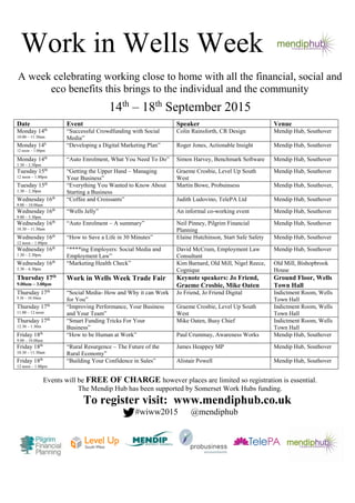 FLYER Work in Wells Week 2015 rev4 | PDF