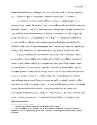 Cosaan to Tostan- The Evolution of Wolof Women-s Verbal Art As a | PDF ...