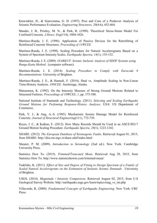 MSc Dissertation - Selection & Scaling of Natural Earthquake Records ...