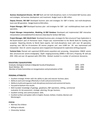 C V Zeljko Kirin_2015 August | PDF