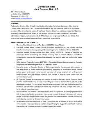 Jack Cutrone - Curriculum-Vitae - | PDF