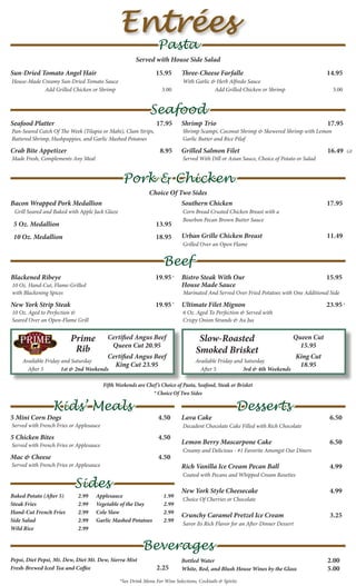 Restaurant menu 7:20 | PDF