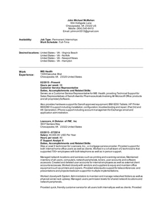 John.mcmahan resume4 | DOCX