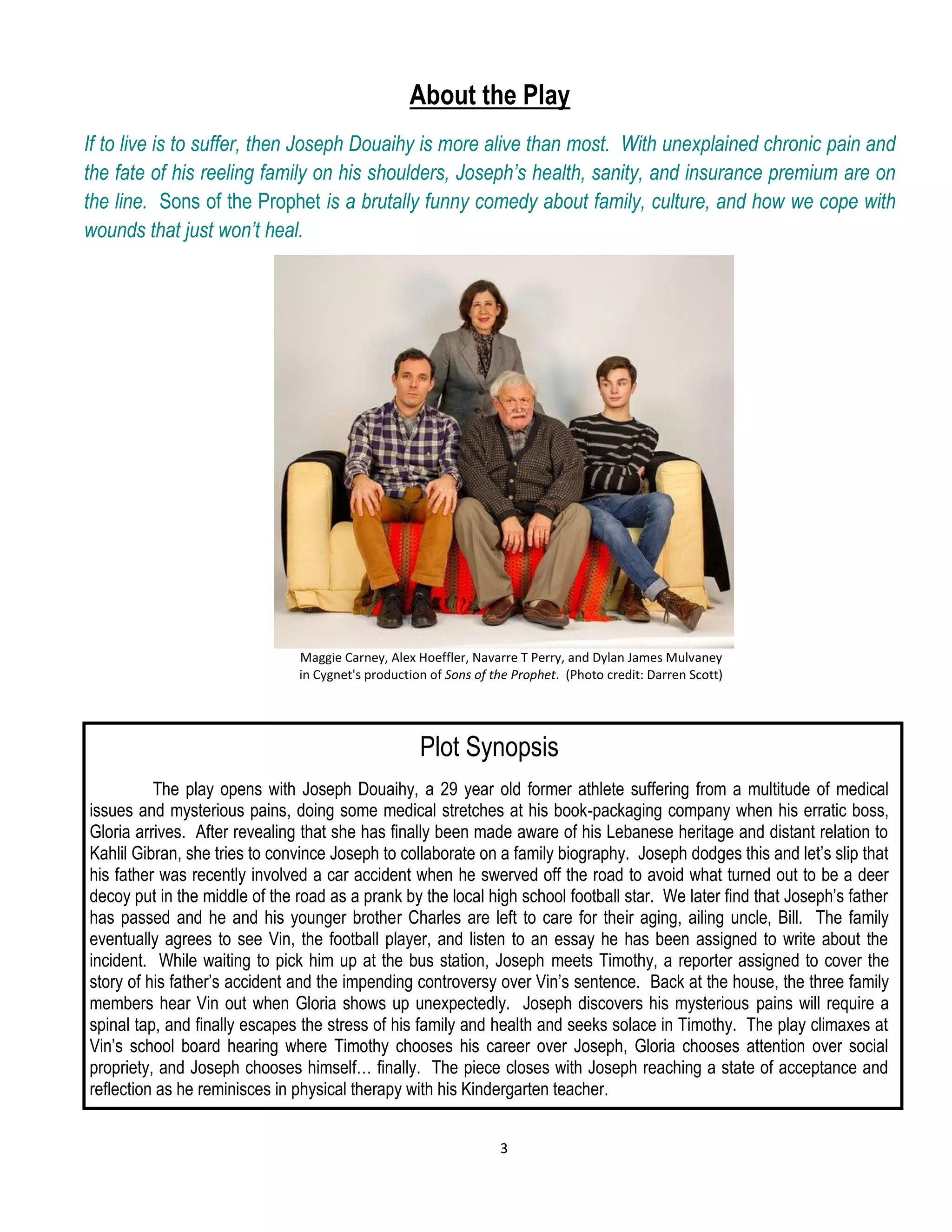 Teacher Study Guide- Sons of the Prophet | PDF