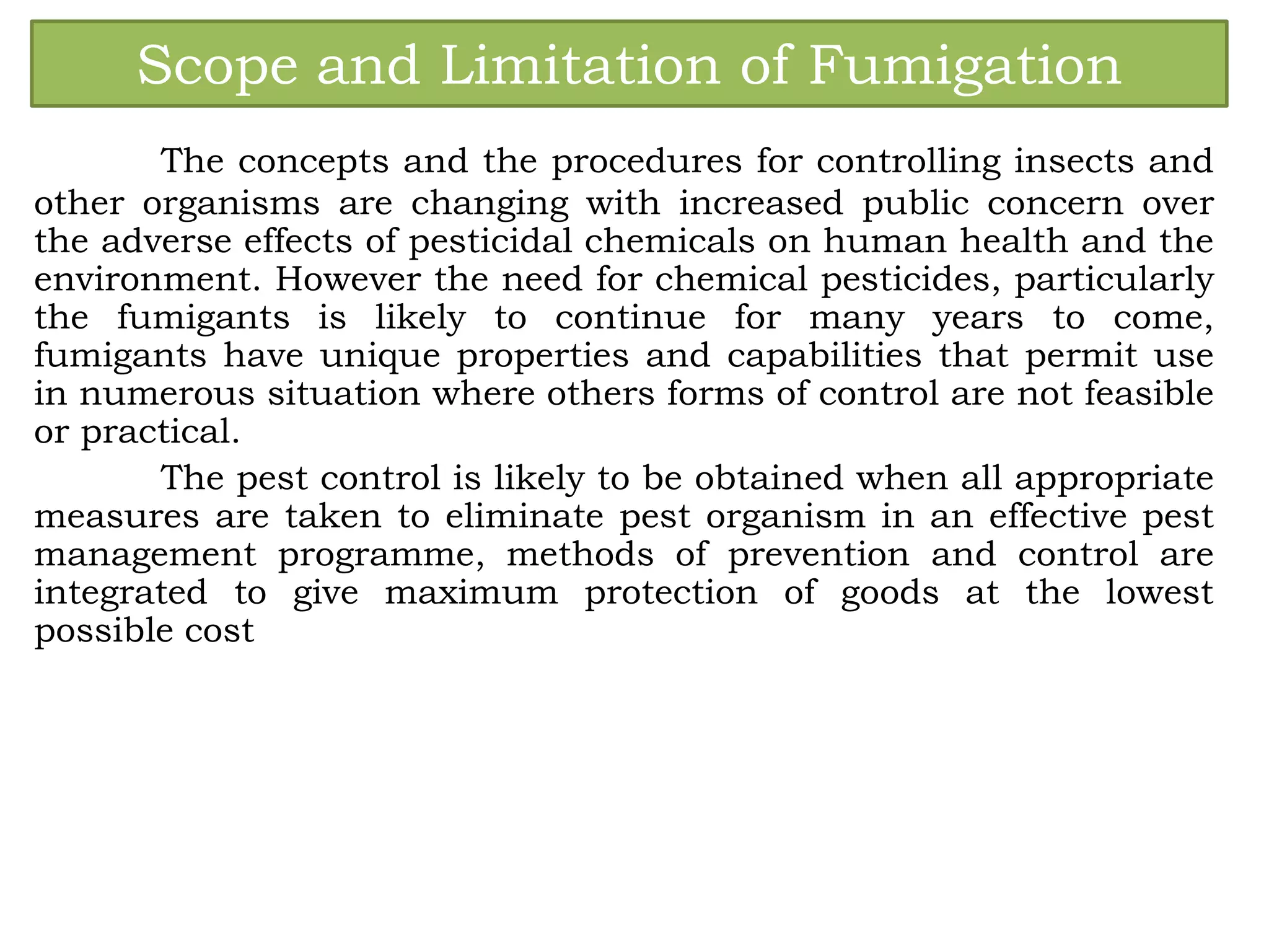 Fumigation | PPTX