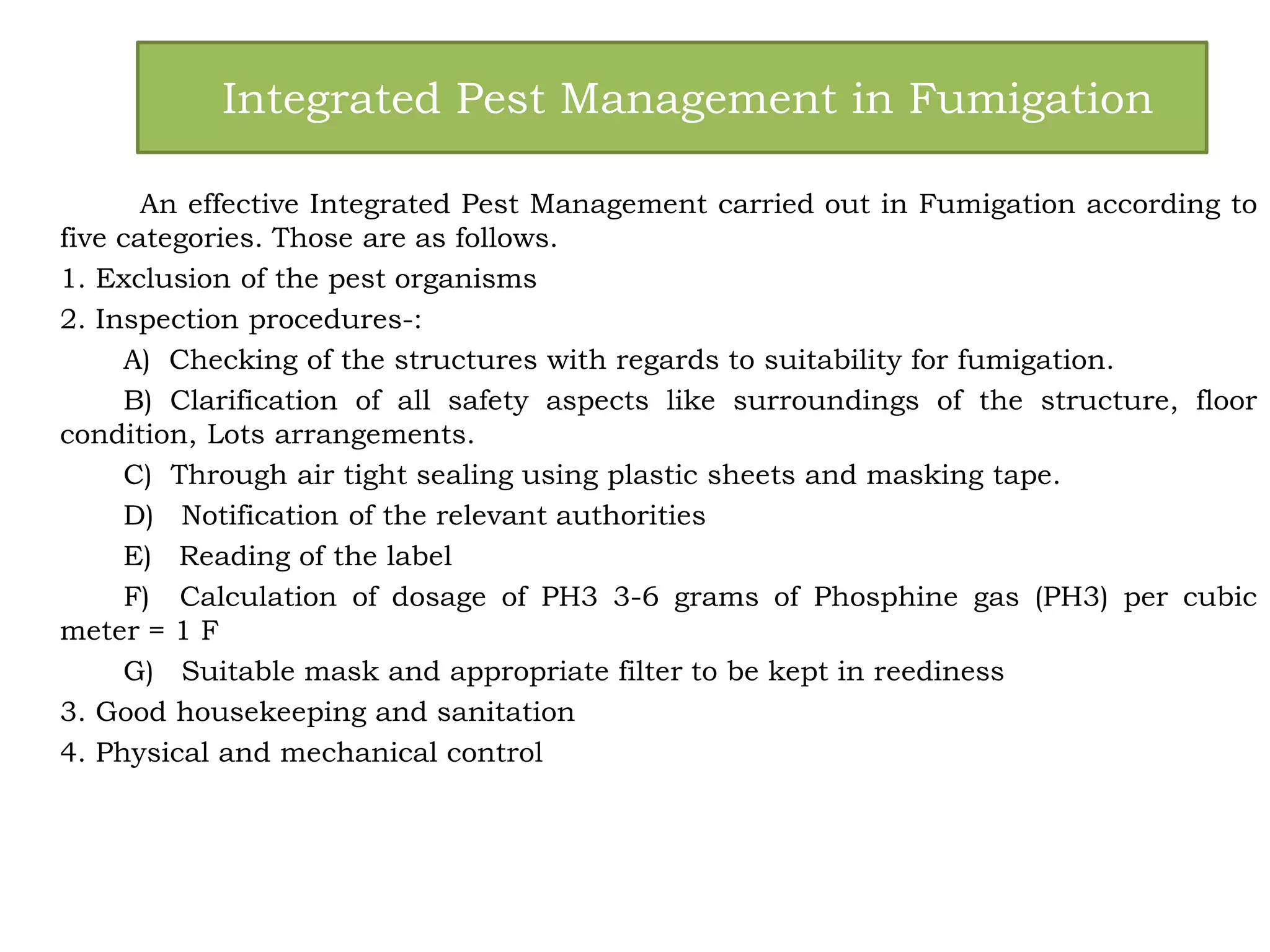 Fumigation | PPTX