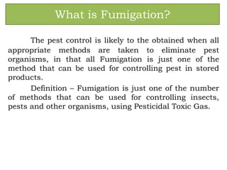 Fumigation | PPT