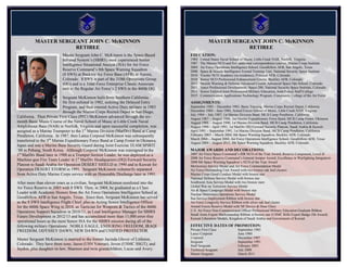 Retirement Program Bio - John McKinnon | PPT