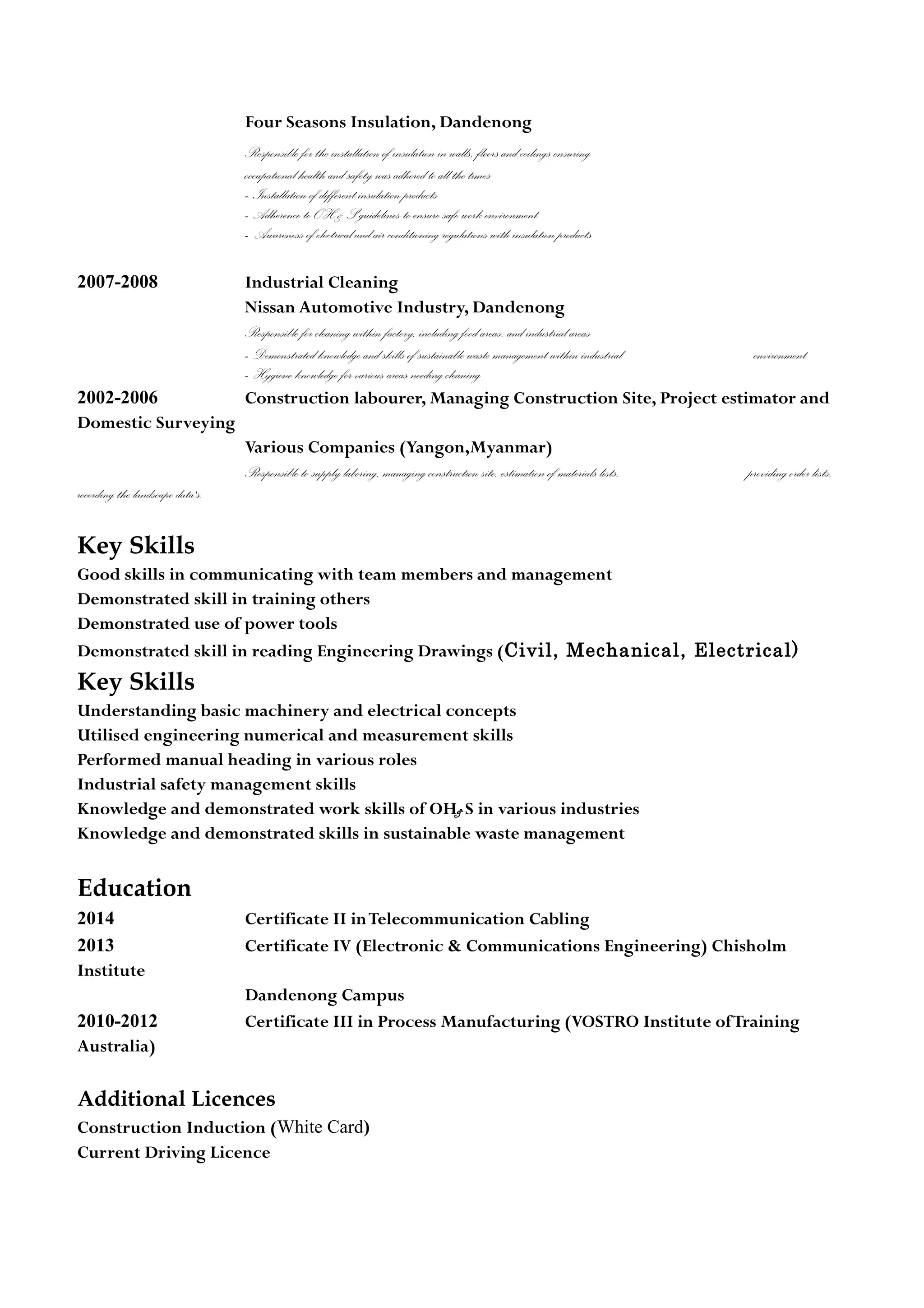 Aung_Steven CV 2015 | PDF