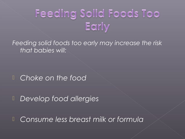 Introducing Solid Foods | PPT | Parenting Babies and Toddlers | Parenting