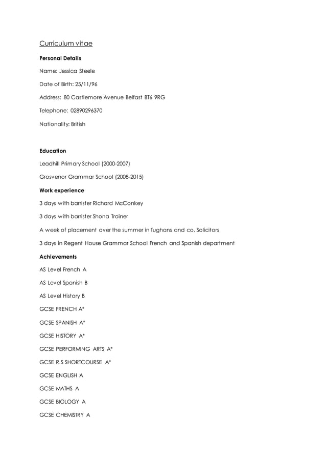 Curriculum vitae | PDF