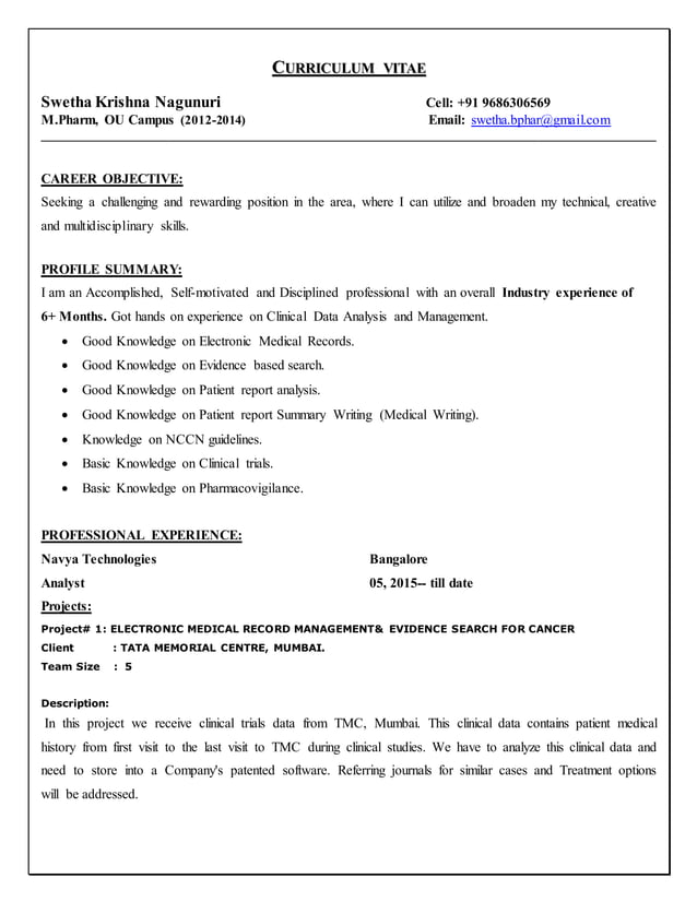 Swetha_Resume | PDF