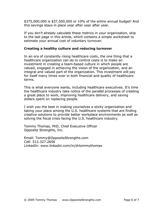 Voluntary Turnover-Why it Exists and What it Costs | PDF