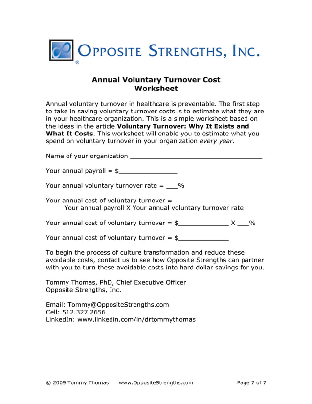 Voluntary Turnover-Why it Exists and What it Costs | PDF